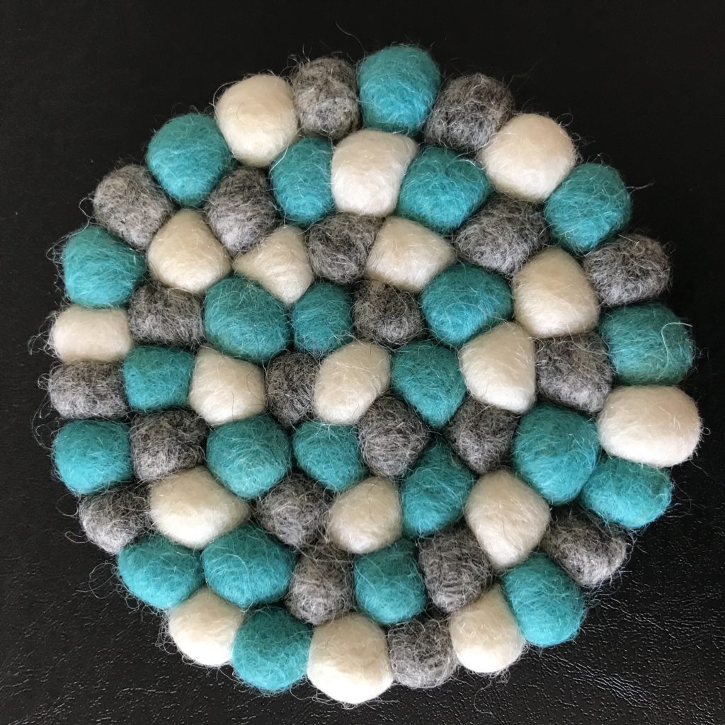 Dessous De Tasse Perles De Laine 10 Cm Thés Accessoires Puerh Et Thés Blancs
